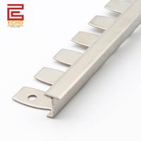 Quality 12mm Black Metal Bendable Tile Trim Edging Brushed SS Tile Trim for sale