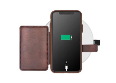 Cina Cassa esile del telefono del portafoglio del cuoio di vibrazione, lusso della cassa del cuoio di iPhone su misura in vendita