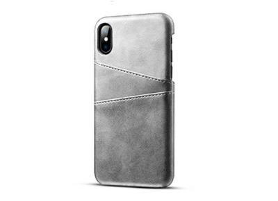 Cina I casi unici di cuoio esili del telefono cellulare dell'unità di elaborazione, iPhone protettivo riveste il colore grigio in vendita