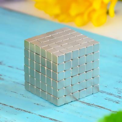 China Kellin Neodymium Magnetic Cube 216 Pcs 5mm Magnetic Block Building Square Buck Ball Educational Toys for Kids for sale