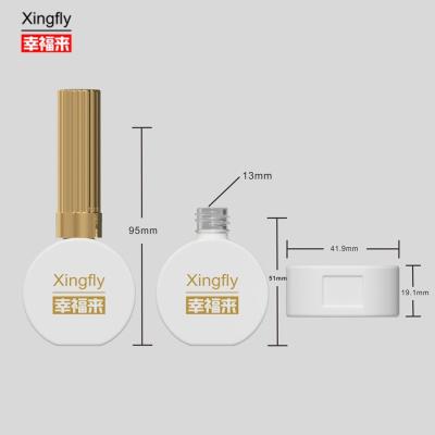 중국 15ml 손톱 랭크 병 원형 흰색 코팅 UV 젤 손톱 랭크 유리 병 손톱 랭크 판매용