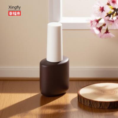 China Customized 7ml UV Gel Nail Polish Glass Bottle Unique Design Empty Cosmetic Bottle for sale