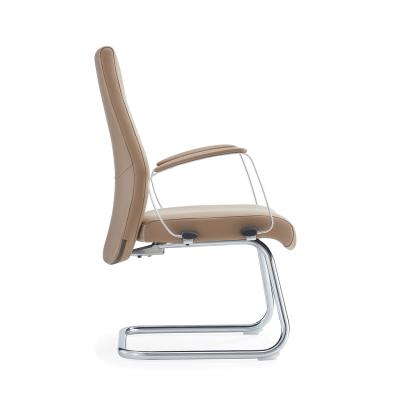 Chine Chaise pivotante en cuir véritable de bureau de MI vache arrière pour le visiteur exécutif à vendre