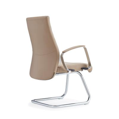 Chine Chaise pivotante en cuir véritable de bureau de MI vache arrière pour le visiteur exécutif à vendre