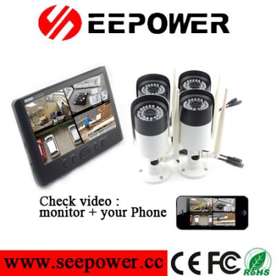 China Waterproof Video HD H.264 DVR Security System With Night Vision Wireless Camera for sale