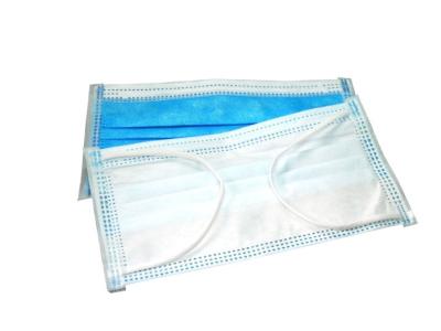 China Anti Bacteria Surgical Medical Face Mask , Earloop Mouth Mask 3 Ply CE Certificate for sale