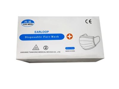 Κίνα Υψηλή αποδοτική μάσκα προσώπου Earloop μη ιατρική En14683 προς πώληση