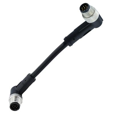 Κίνα Η σωστή γωνία M12 στο θηλυκό αρσενικό PUR M8 PVC συνδετήρων στεγανοποιεί το συνδετήρα καλωδίων προς πώληση