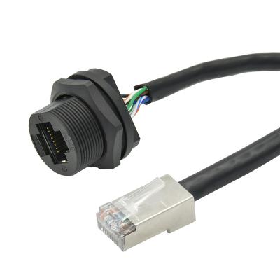 중국 Rj45 내수 케이블 연결기 8p8c 남자이고 여성이 나사 조임 판매용