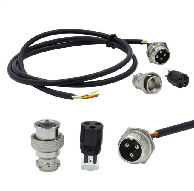 Industrial M8 and M12 connector cables 6 and 12 pin male and female 3 4 5 8 17 pin variants available