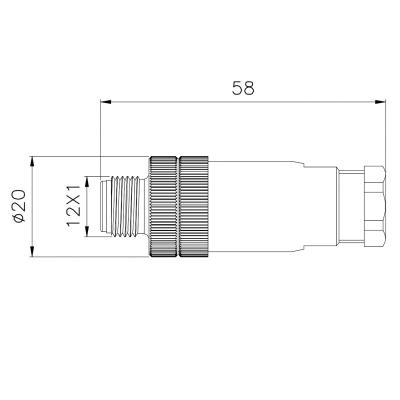 Κίνα M12 Plastic Sensor Connector προς πώληση