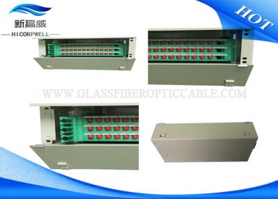 China 19 Inch Cabinet Fiber Optic Patch Box , Rack Mount 36 Ports Optical Distribution Frame for sale