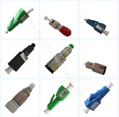 China FC SC APC Single Mode Attenuator , Female To Male Fiber Optic Attenuation for sale