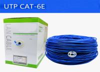 中国 Cat6 4pr 23Awg 0.56mm Utpの裸の銅の外のネットワークのための単一のイーサネットLANケーブル 販売のため