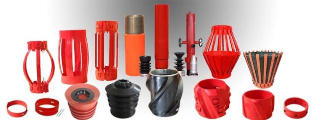 Multiple bow spring centralizers showing different sizes and configurations