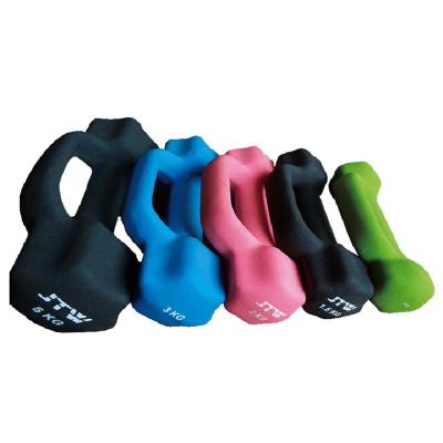 Cina Teste di legno variopinte 5kg del neoprene del vinile con la maniglia in vendita