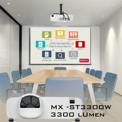 China 3300 Lumen Short Throw Laser Projector with WXGA Resolution For Meeting Room Projection for sale