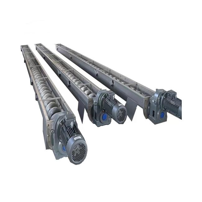 OEM Custom U Type Horizontal Sludge Shaftless Conveying Machinery Screw Auger Conveyor