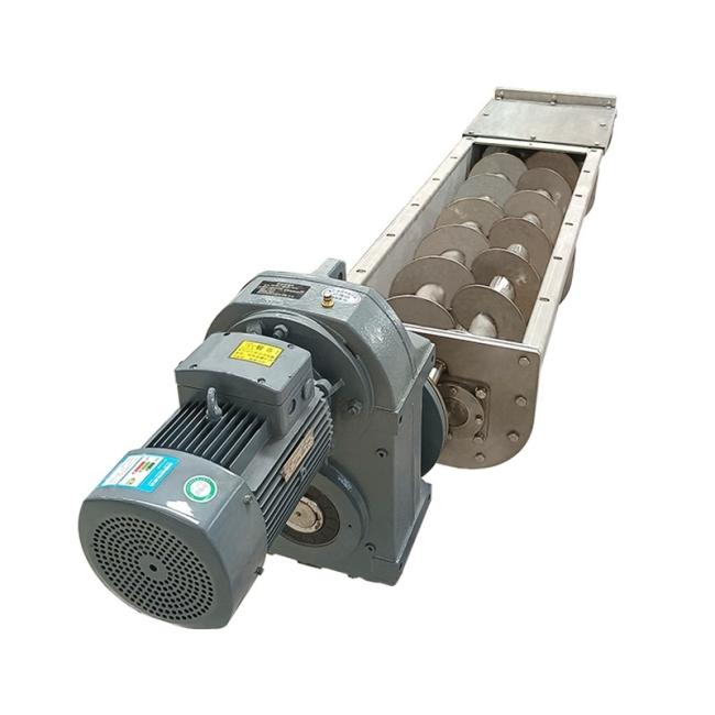 OEM Custom Double U Shape Feed Horizontal Transmission System Auger Screw Conveyor