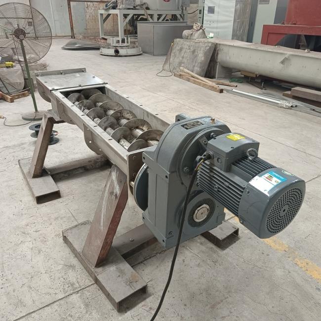 OEM Custom Double U Shape Feed Horizontal Transmission System Auger Screw Conveyor