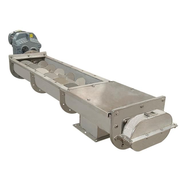 OEM Custom Double U Shape Feed Horizontal Transmission System Auger Screw Conveyor
