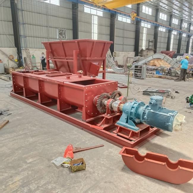 OEM Custom Double Axis Mixing Machine Soil Clay Mixer Auger Conveyor