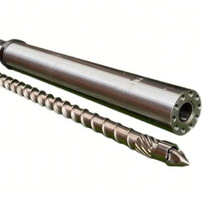 China Tornillo y cilindro individuales de alta calidad personalizados / Tornillo de cilindro de inyección para piezas de maquinaria de máquinas de moldeo por inyección de China en venta