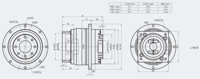 80mm planetary gearbox