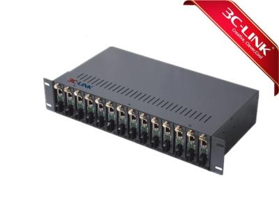 Cina Telaio a fibra ottica di gigabit del convertitore di media di capacità elevata con 14 scanalature in vendita