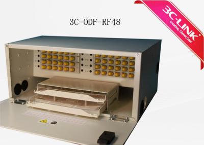 Cina pagina di distribuzione ottica di termine ottico del quadro d'interconnessione del supporto di scaffale dei centri 4U 48 in vendita