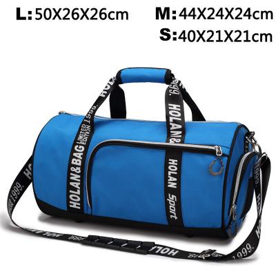 Cina Duffel impermeabile delle donne di svago borsa portatile nera/blu di viaggio con stoccaggio delle scarpe in vendita