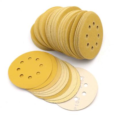 Cina Supporto personalizzato Disco di levigatura rotondo a fiocco giallo da 6 pollici per la macinazione automobilistica in vendita