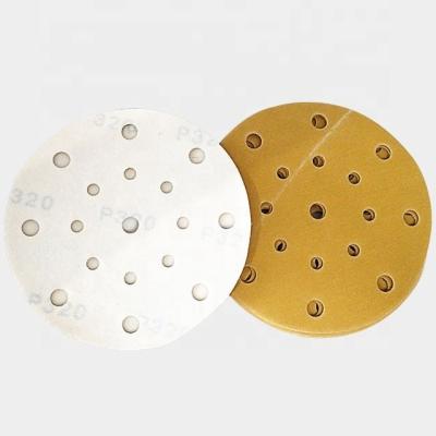 Cina Disco di carta argillosa di alluminio giallo personalizzato supportato da OBM per la levigatura del legno e del metallo in vendita