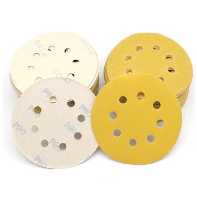 Cina 5 pollici 8 fori rivestito di disco di laminazione di flocking carta per la finitura automatica lucidato rivestito in vendita
