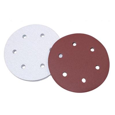 Cina Rosso Giallo Marrone Verde Nero 50 mm Dischi di levigatura di alluminio per auto per metallo Legno Acciaio in vendita