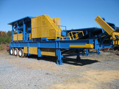 China Exporting To USA Three Axles Moving Stone Jaw Crusher Complex 100-120tph for sale