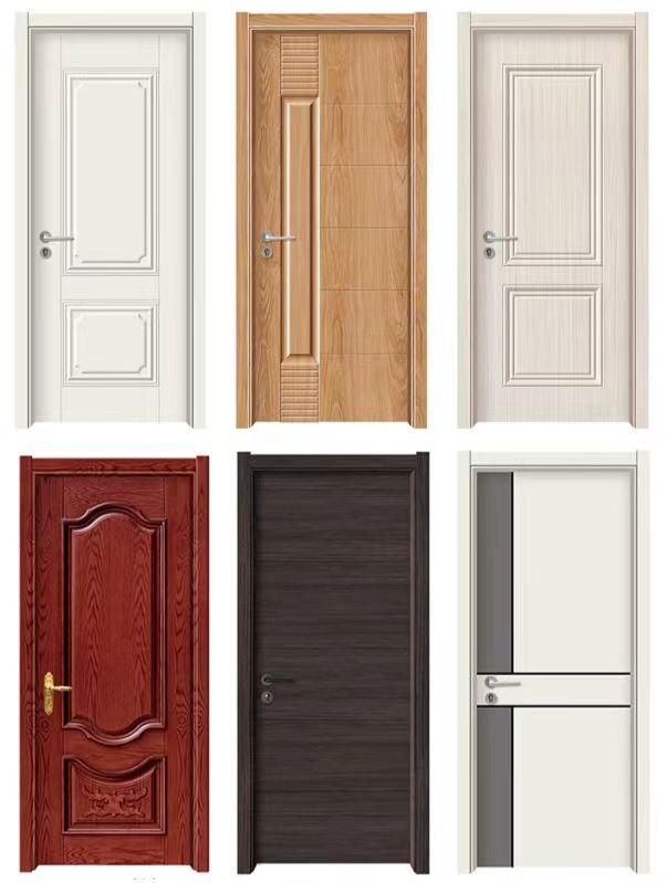 Engineered wood door with sound insulation core for privacy and comfort