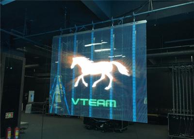 Cina Lo schermo gigante della grande parete trasparente all'aperto economizzatrice d'energia del LED, riduce il carico di vento in vendita