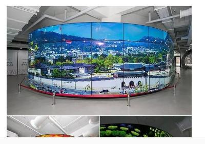 Cina il pannello di 55inch LG ha curvato la soluzione LCD dell'esposizione con l'input del video 4K in vendita
