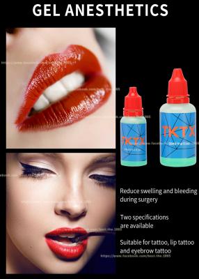 중국 피부를 위한 40% 15ml 30ml 리도카인 무감각ing 젤 무통 TKTX 마취 젤 판매용