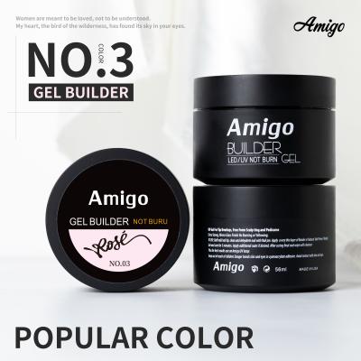 중국 익스텐션 네일 빌더 젤 3호 브라이트 컬러 56ML 무취 UV 매니큐어 판매용