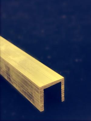 Китай запас канала 15mm x 15mm x 2mm латунный u для различных размеров u продается