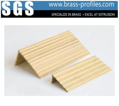 Brass Alloy Stair Nosings and Threshold Covers for Interior Floor
