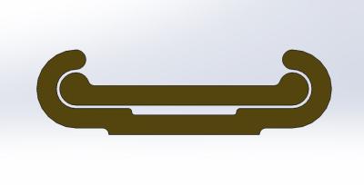 Solid Brass Fitment Profiles / Antique Brass Extruded Profiles