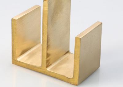 中国 Rustproof Brass H Shape Profiles Special Copper-H Sections For Window Frame 販売のため