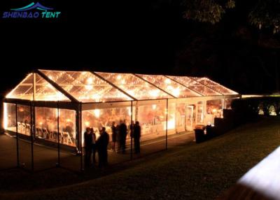 Cina Tenda trasparente della tenda foranea della festa nuziale di 500 ospiti con le pareti di vetro che allineano tenda in vendita