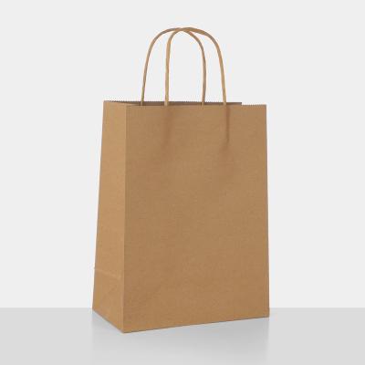 Cina Borsa d'imballaggio asportabile su ordinazione riciclata di carta kraft di Brown di acquisto di drogheria di Logo Printed Restaurant Food Takeaway con le maniglie in vendita