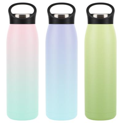 Cina Il più venduto 24 oz di acciaio inossidabile termo aspirapolvere Sport bottiglia Straight bottiglia di acqua in vendita