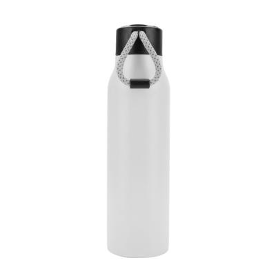 China Vacuümflasje 600 ml Dubbelwand Vacuum Geïsoleerde waterfles van roestvrij staal met nylon touw Te koop