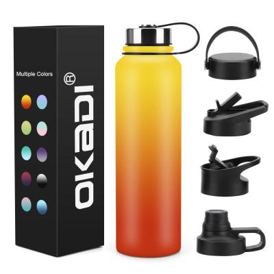 Cina 202 3Aquaflask Tumbler opzionale di capacità multipla Capo diverso Portable Isolato promozionale bottiglia d'acqua in acciaio inossidabile in vendita